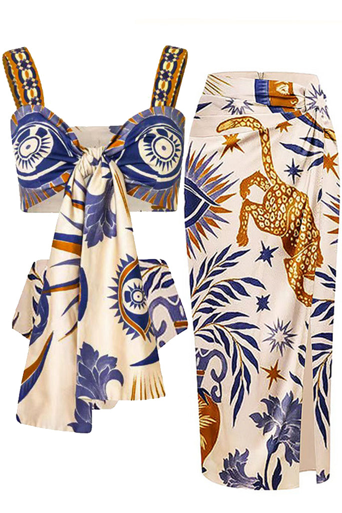 The Palace Printed Bikini Swimwear with Pareo | Women's Swimwear Pareo ...